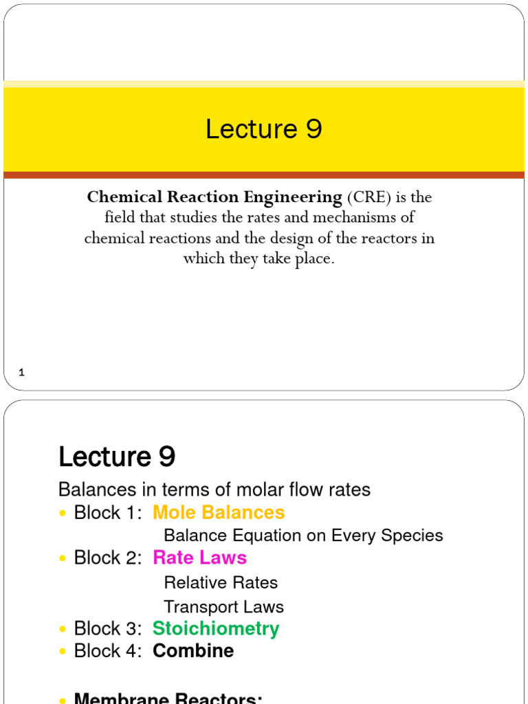 Lec9 Animated Membrane-Reactor1 | PDF | Chemical Reactor | Chemical ...