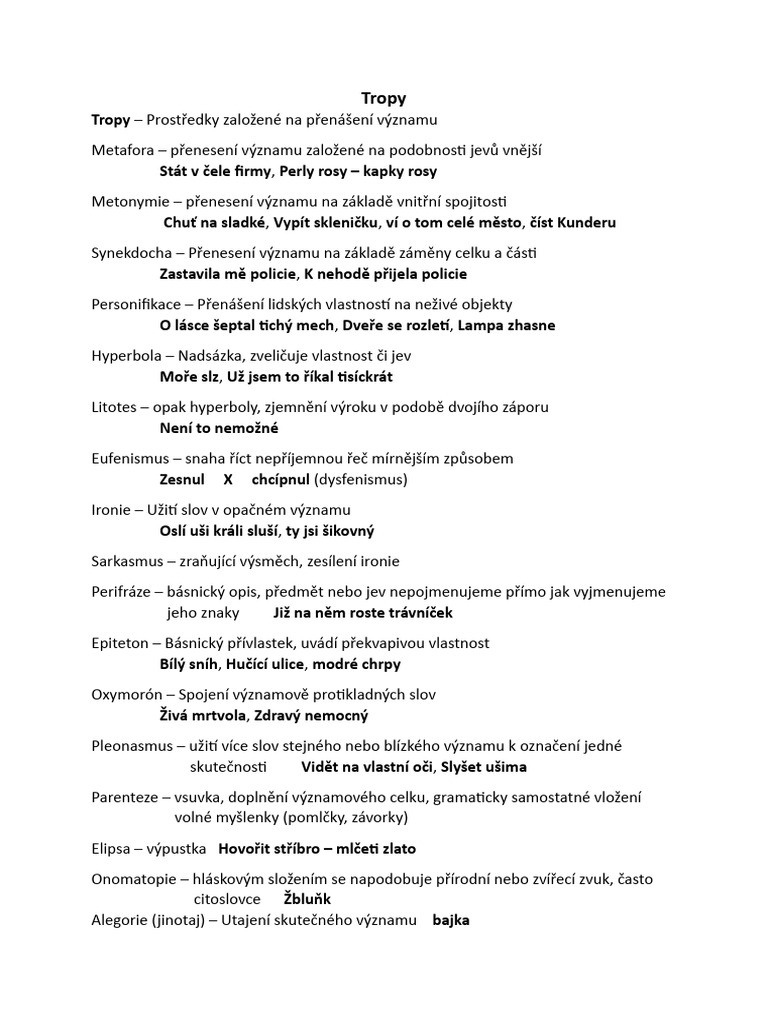 Tropy A Figury | PDF