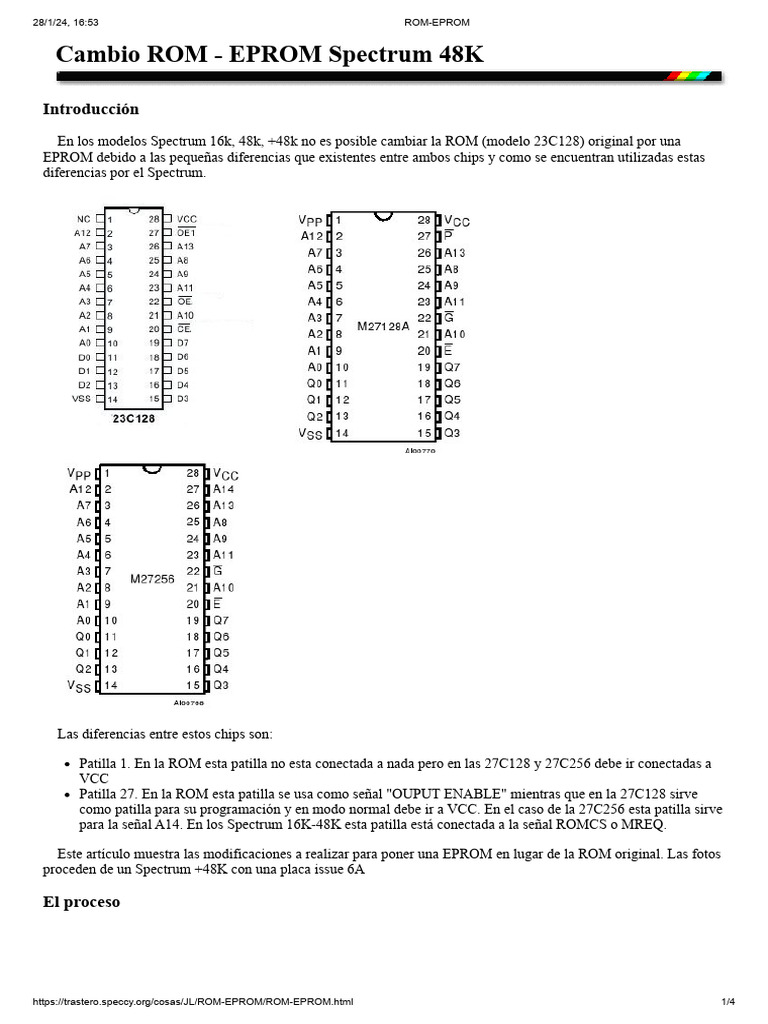 Rom Eprom | PDF | Memoria de sólo lectura | Arquitectura de Computadores