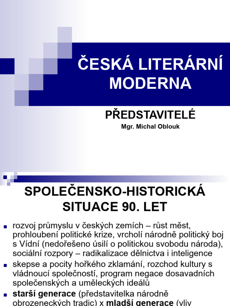 Česká Moderna | PDF