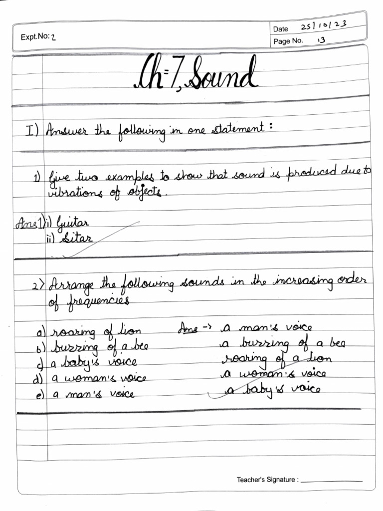 Ch-8 Sound (Class-7) | PDF