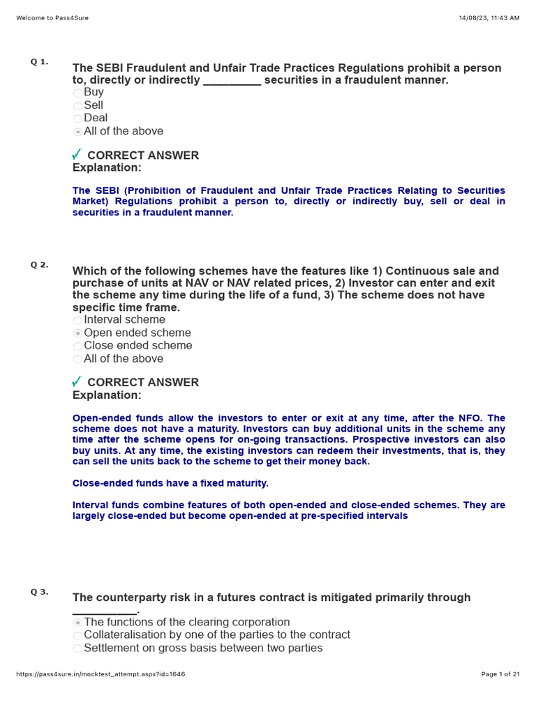 PMS 1 | Download Free PDF | Bonds (Finance) | Sharpe Ratio