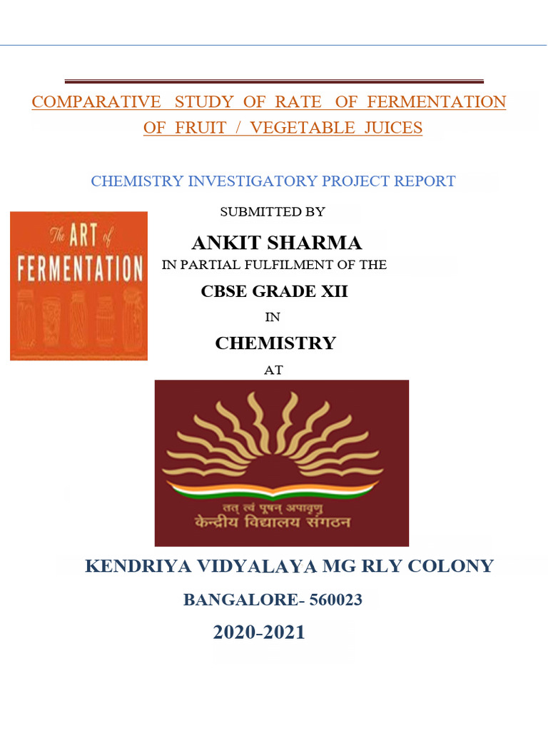 Chem Investi | PDF | Fermentation | Yeast