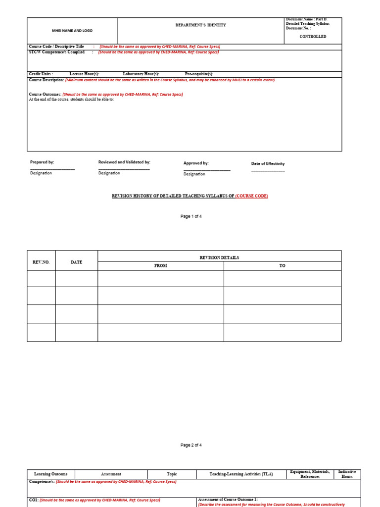 Maritime Course Syllabus Guide | PDF