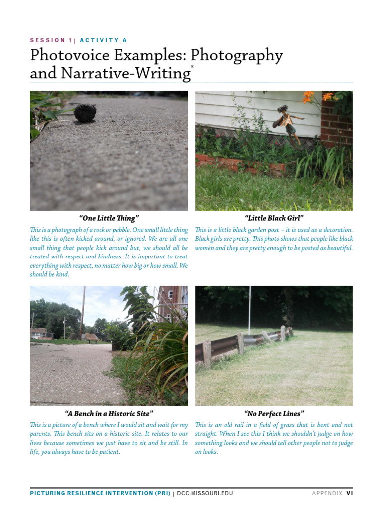 03 Photovoice Examples | PDF | Home & Garden