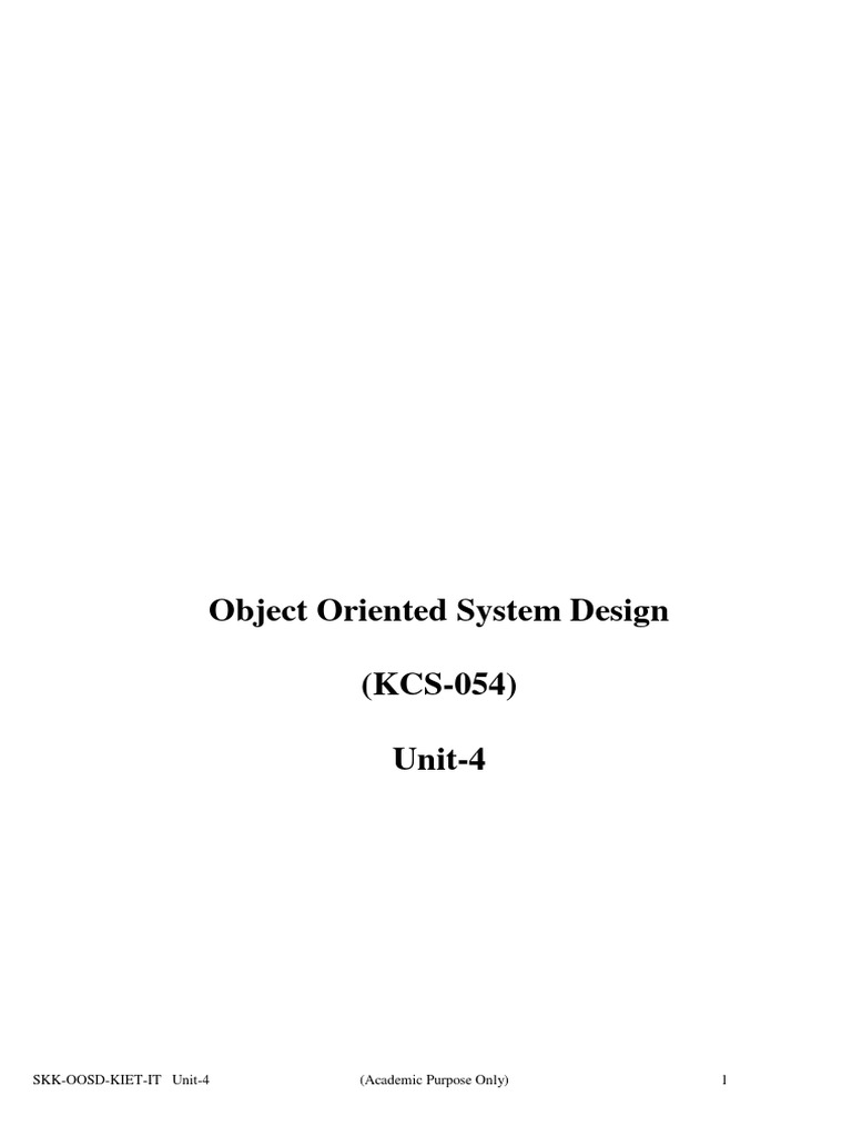 Notes Unit-4 Oosd by SKK | PDF | C++ | Parameter (Computer Programming)