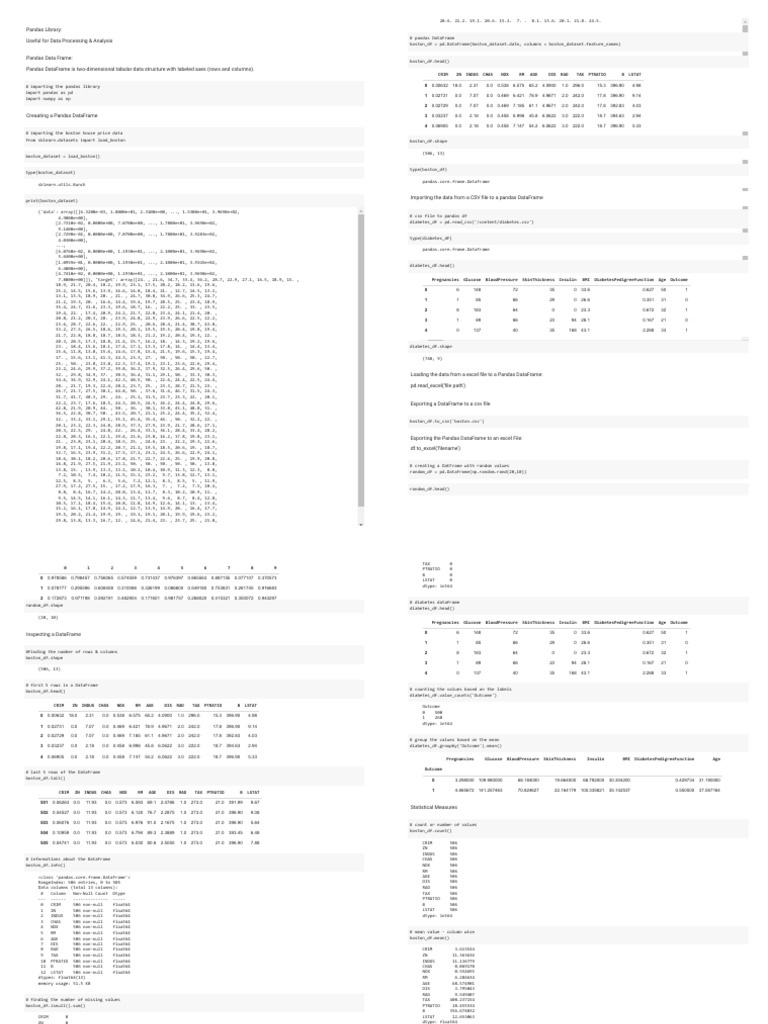 Pandas | PDF | Data | Computing
