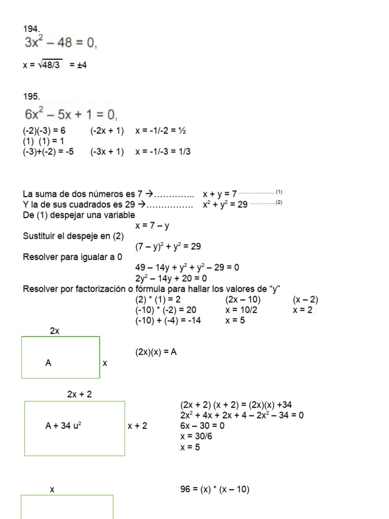 Métodos para Resolver Ecuaciones | PDF | Métodos y materiales de enseñanza