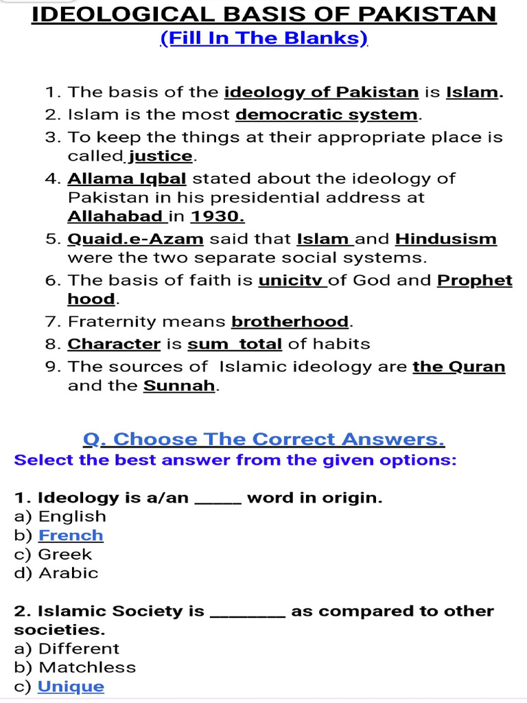 10th Pak Study | PDF