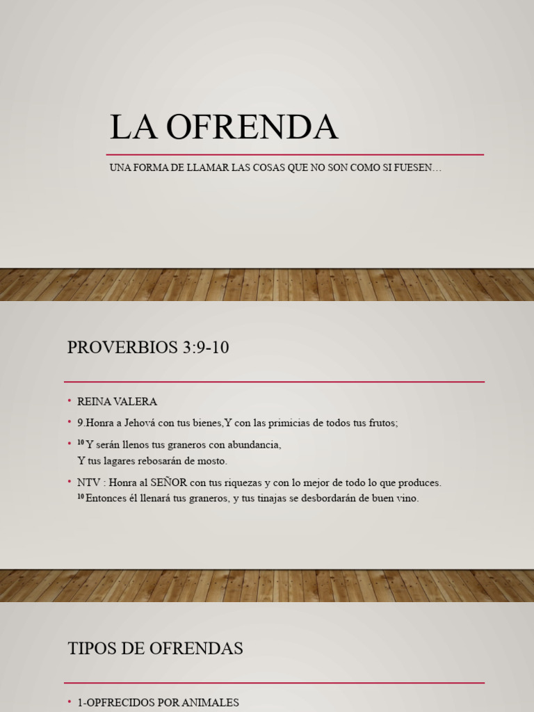 La Ofrenda | PDF