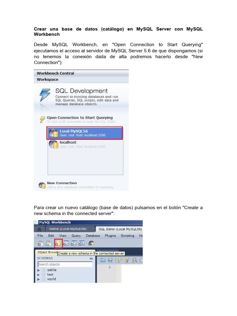 Crear Una Base de Datos en MySQL | PDF