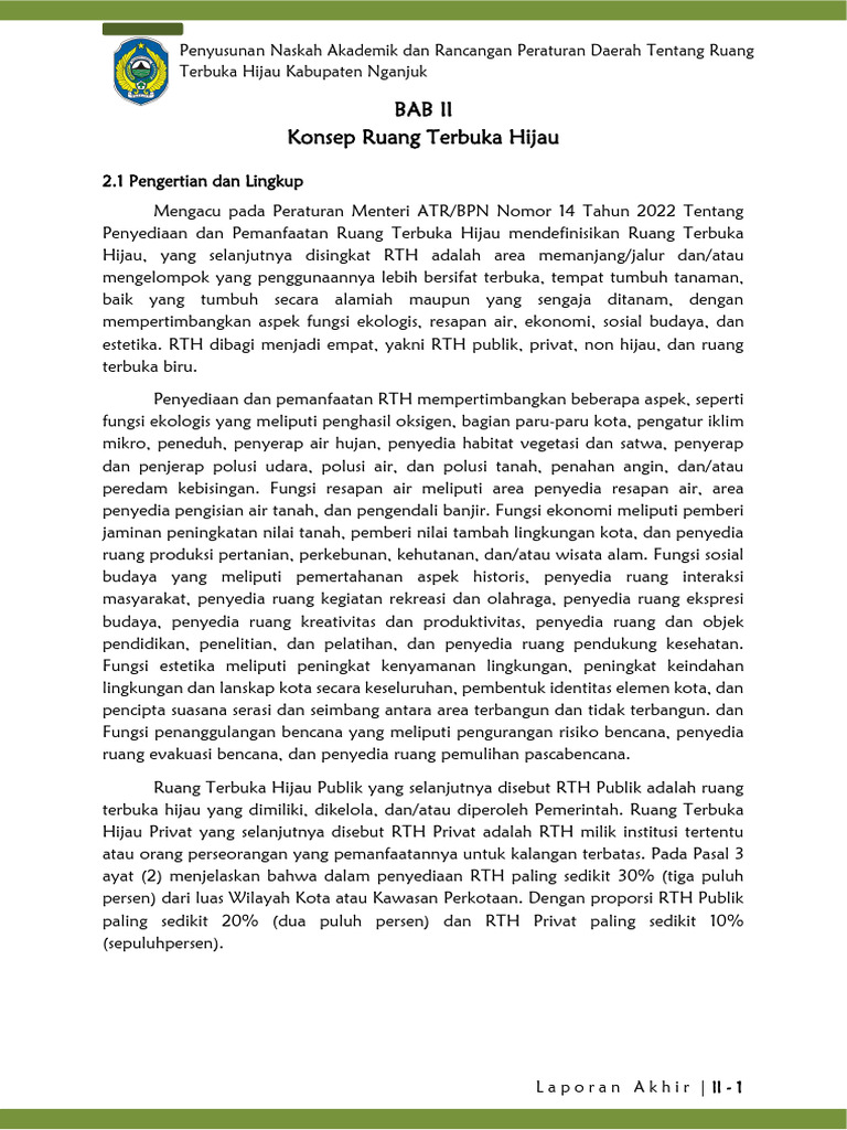 Bab Ii - Tinjauan Kebijakan | PDF