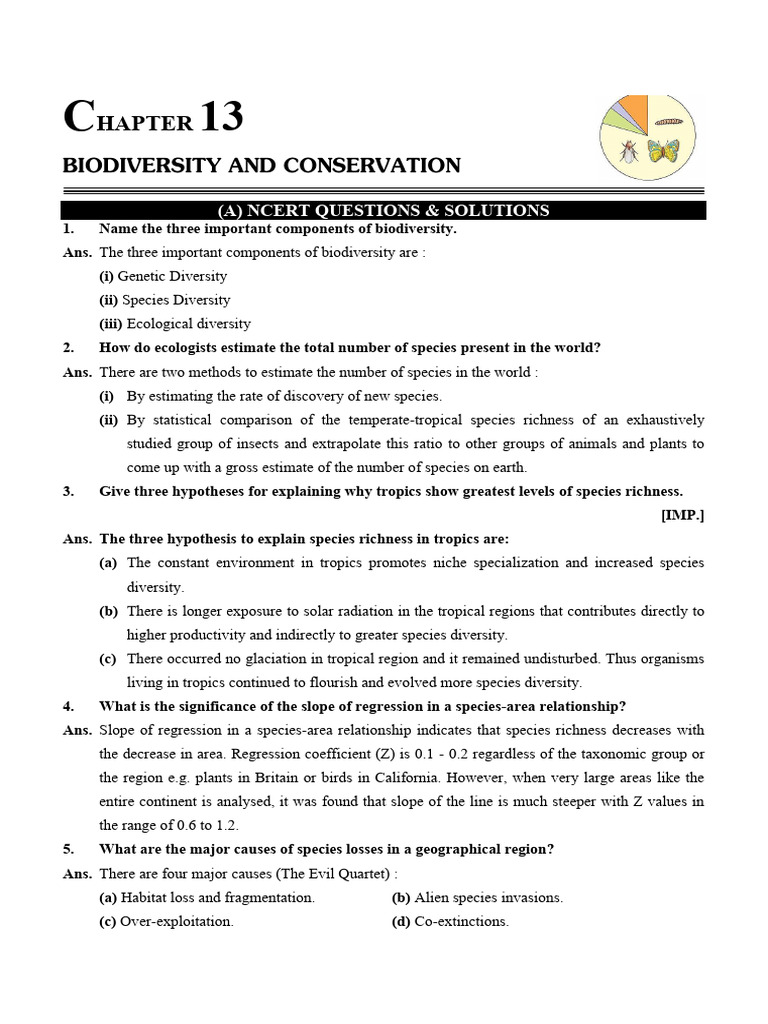 13 Biodiversity and Conservation - 231010 - 122303 | PDF | Biodiversity ...
