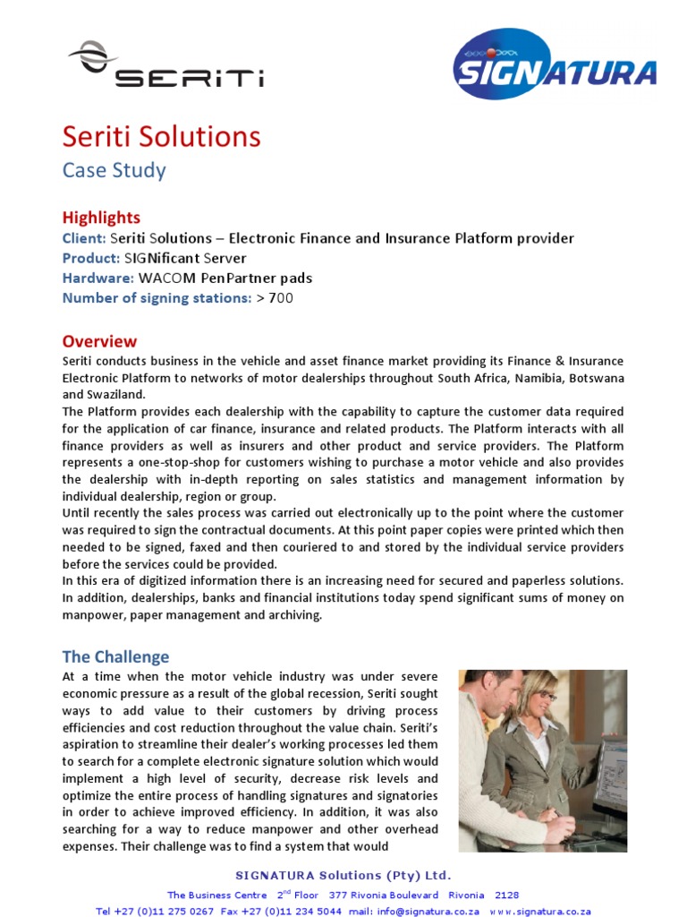 Xyzmo 4 Seriti Solutions | PDF | Business Process | Business