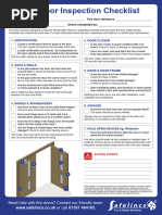 Fire Door Maintenance Checklist | PDF