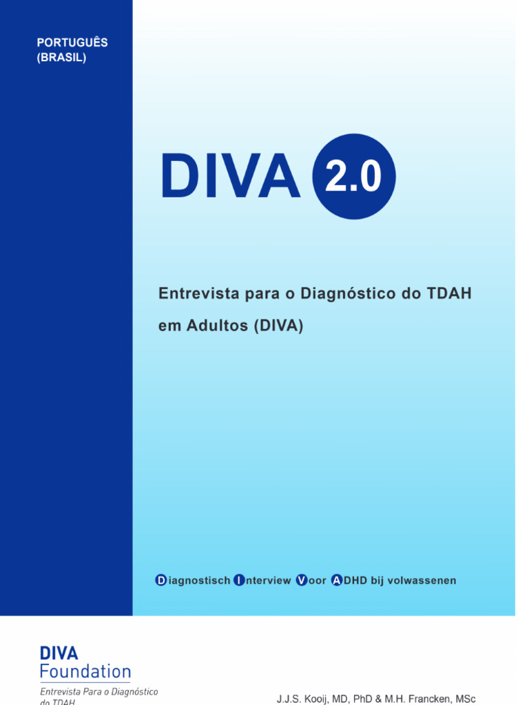 DIVA 2.0 Entrevista Diagnostico TDAH Adulto | PDF