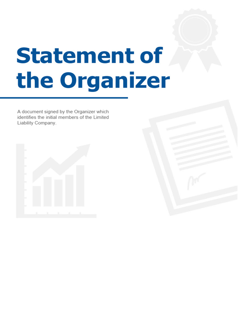 Statement of Organizer for LLC | PDF
