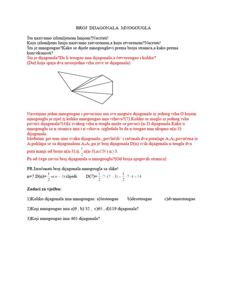 bROJ DIJAGONALA MNOGOUGLA-priprema | PDF