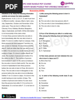 TOP 50 Linear Seating Arrangement Questions | PDF | Social Science