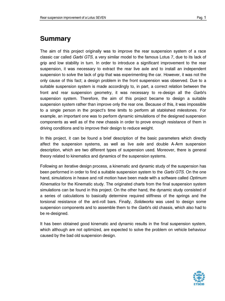 Thesis | PDF | Rotation | Automotive Technologies