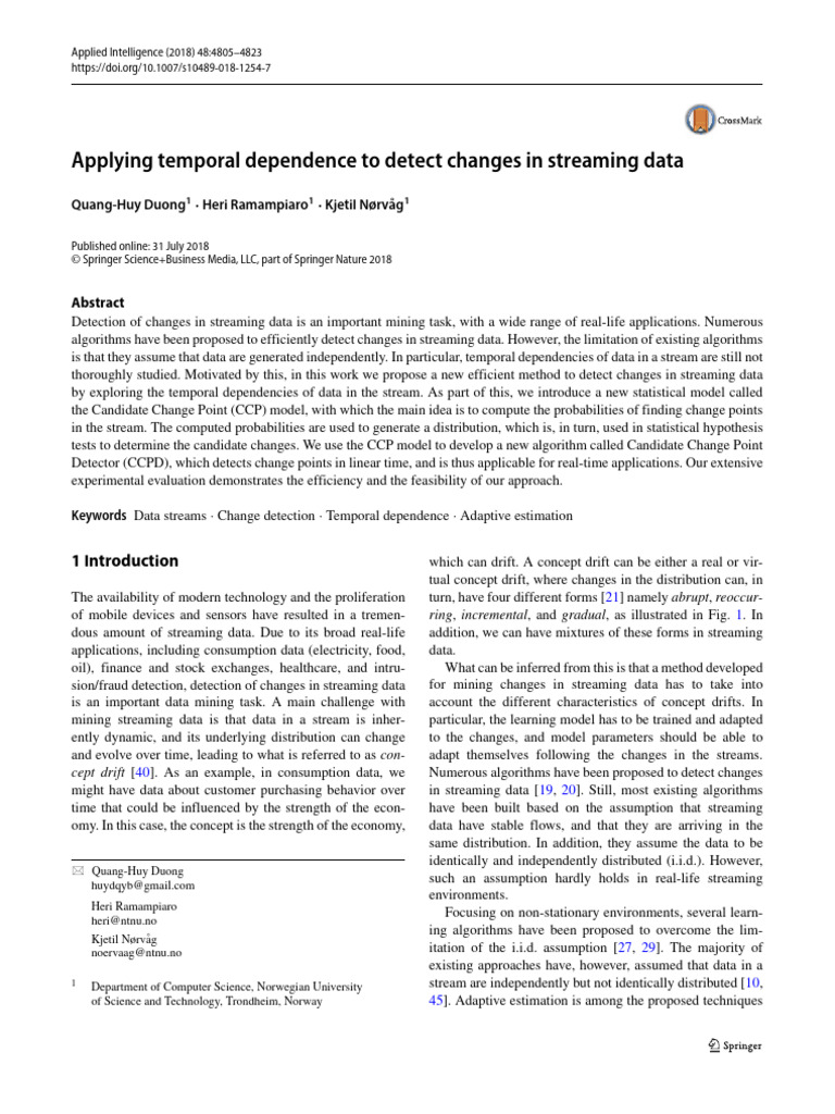 Applying Temporal Dependence To de | PDF | Markov Chain | Statistics