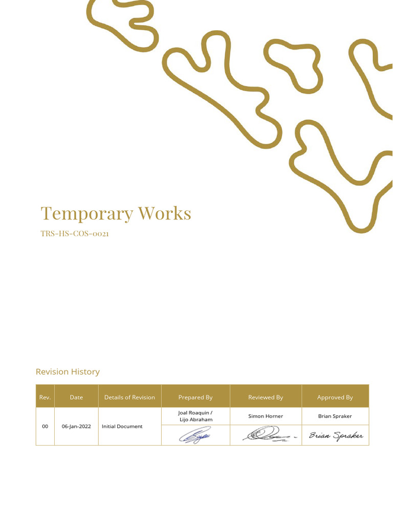 TRS-HS-COS-0021 - Temporary Works | PDF | Temporary Work | Occupational ...