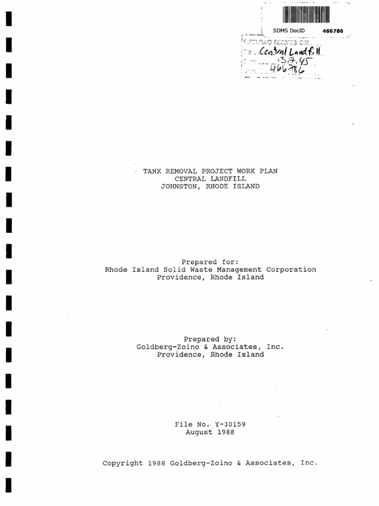 SWMS Removal of UNDERGROUND STORAGE TANK | PDF | Waste | Benzene
