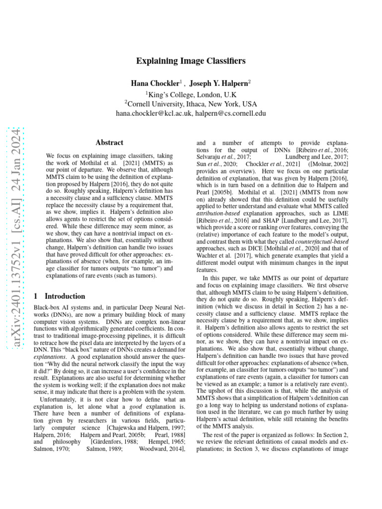 Explaining Image Classifiers | PDF | Deep Learning | Causality