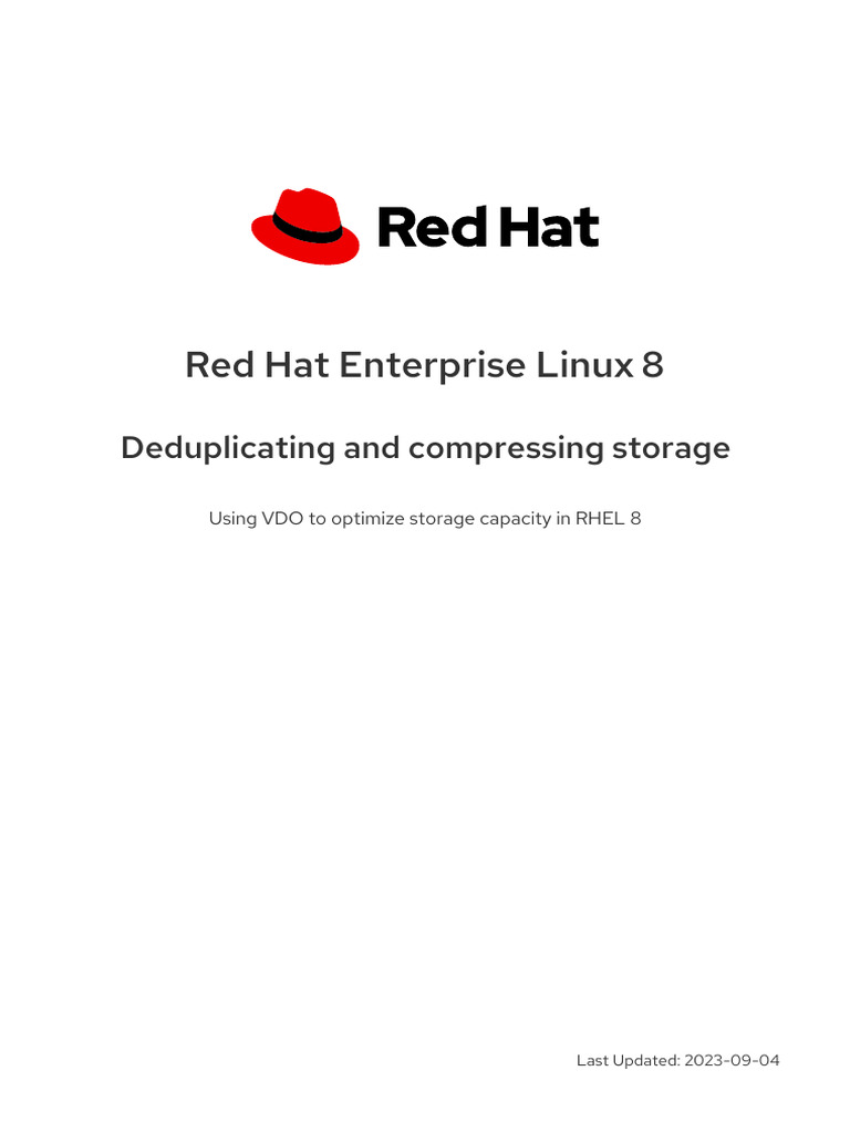 Red Hat Enterprise Linux-8-Deduplicating and Compressing Storage-En-Us | PDF | File System ...