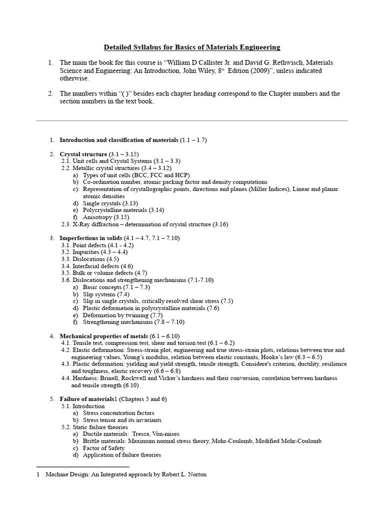 Bme Nptel Syllabus | PDF | Strength Of Materials | Heat Treating