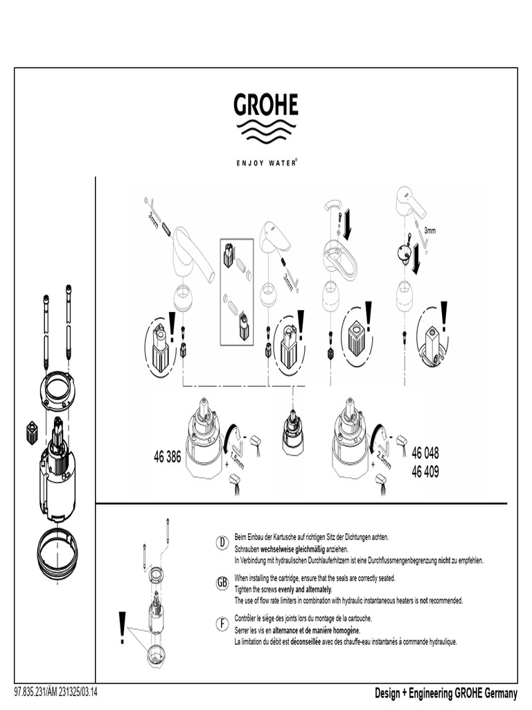 Design + Engineering GROHE Germany: 1,5m M 2,5m M | PDF
