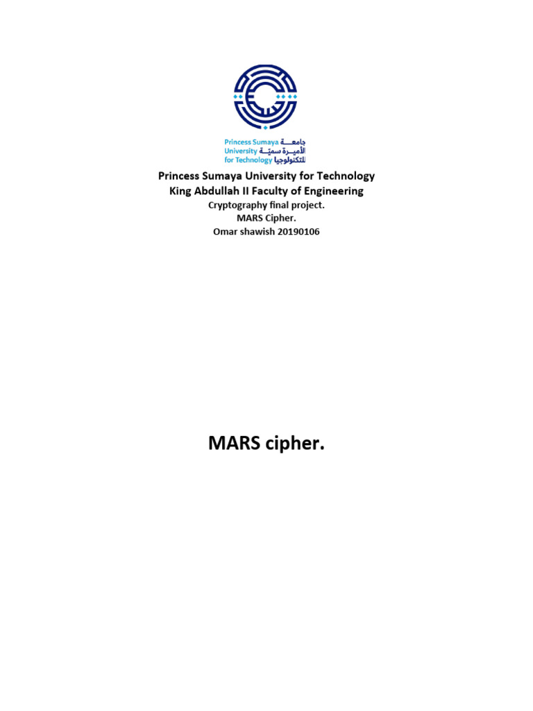 MARS Cipher | PDF | Encryption | Cryptography