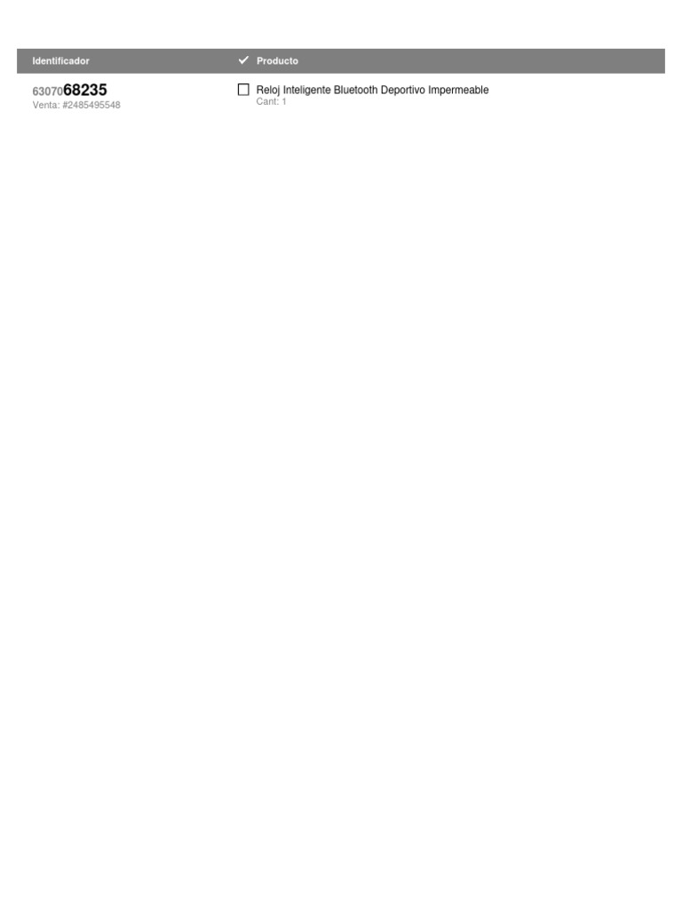 Shipping Details for Smartwatch | PDF