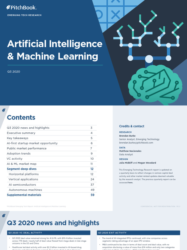 PitchBook Q3 2020 Emerging Tech Research AI ML | PDF | Intelligence (AI) & Semantics ...