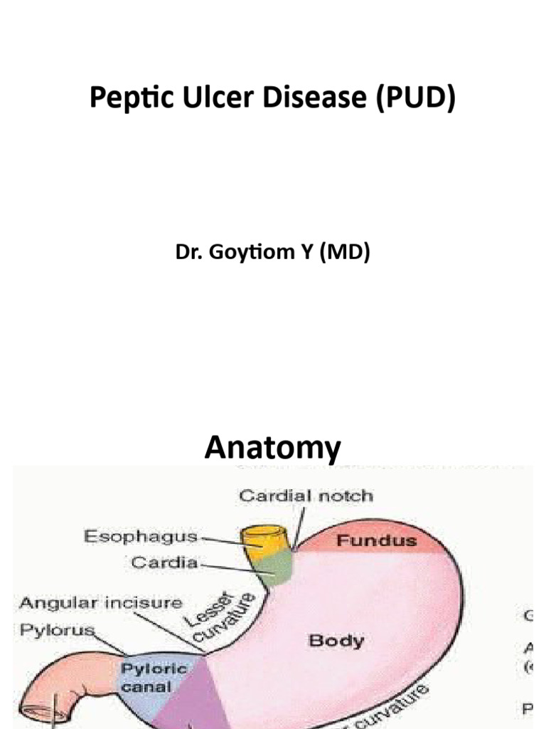 Peptic Ulcer Disease (PUD) : Dr. Goytiom Y (MD) | PDF | Diseases And ...