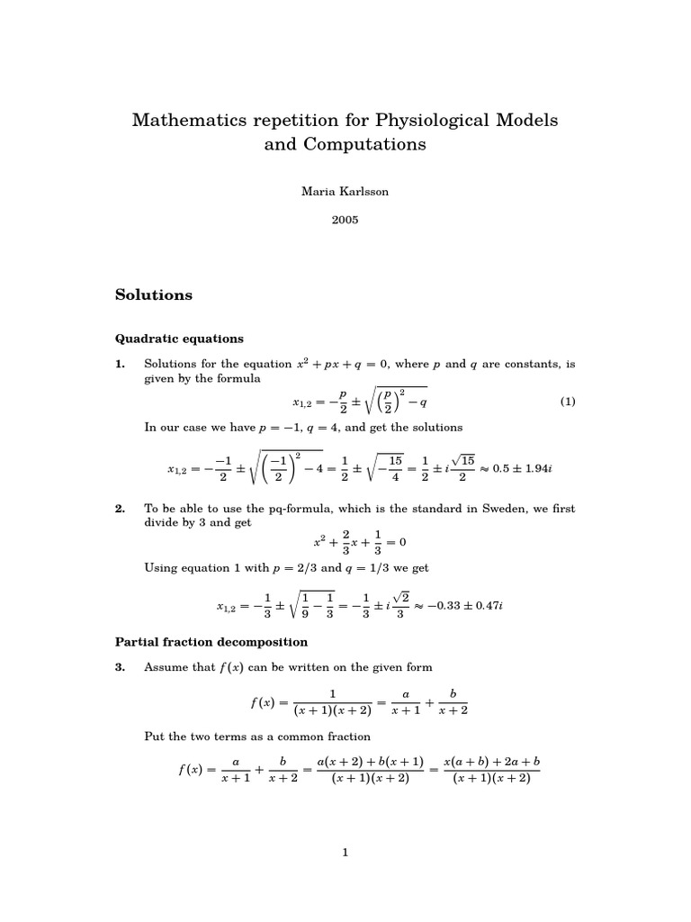 Math Rep Solutions | PDF | Eigenvalues And Eigenvectors | Linear Algebra