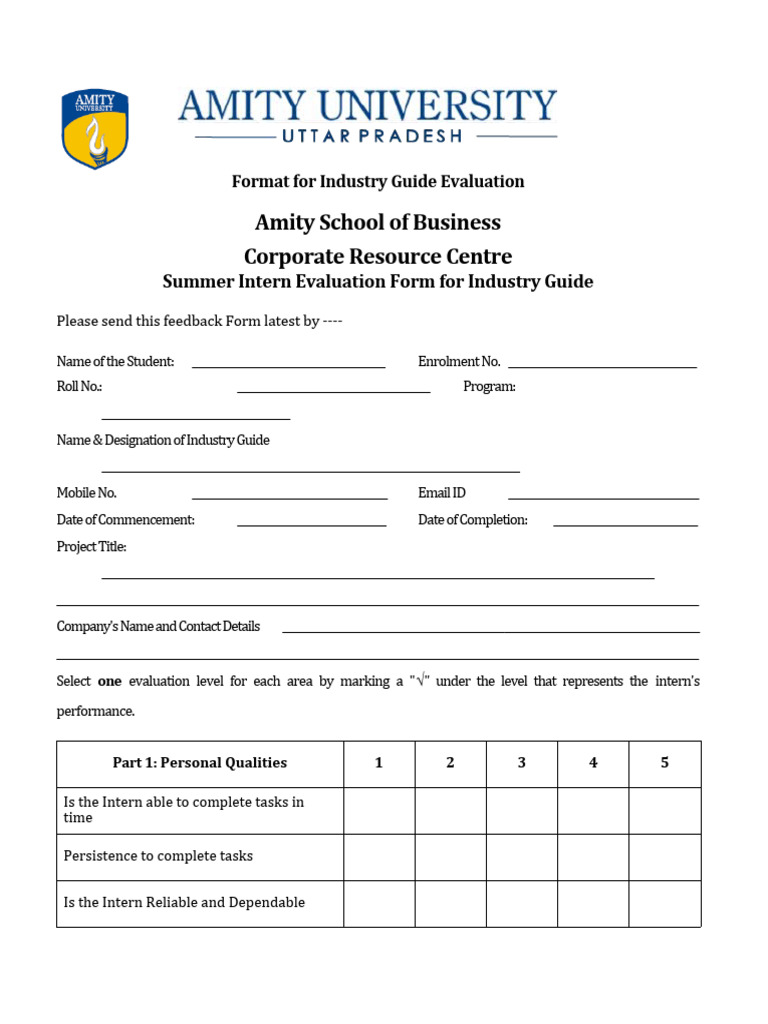 Appendix D Industry Guide Feedback | PDF | Business | Psychology