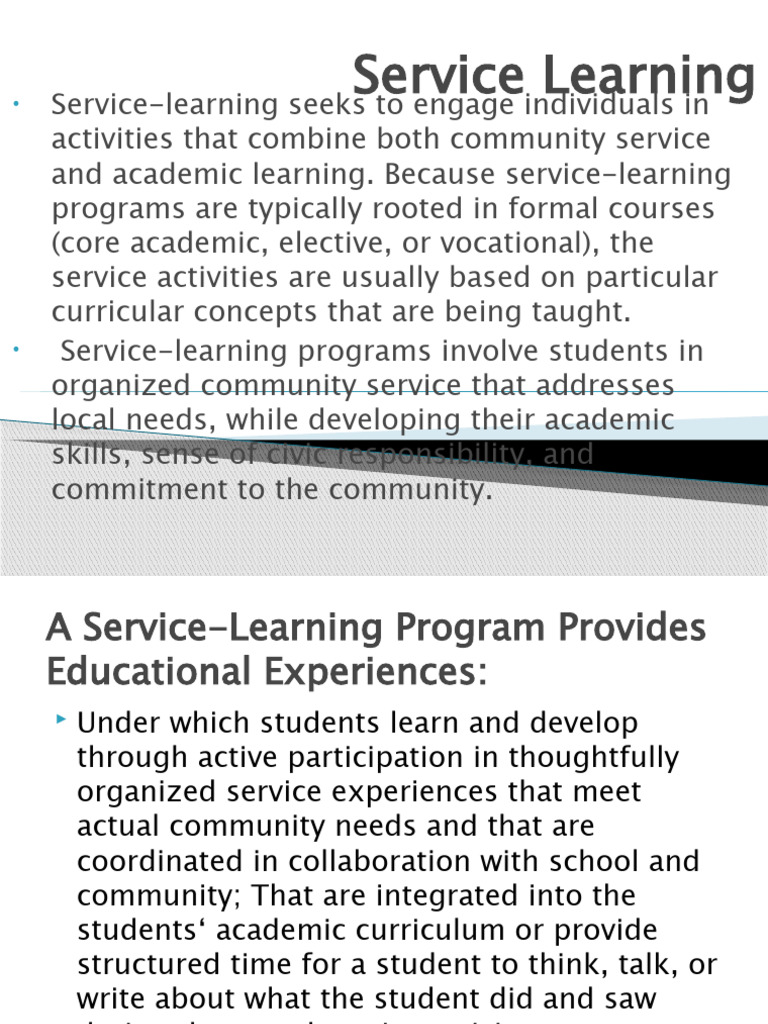 Service Learning | PDF | Service Learning | Civic Engagement