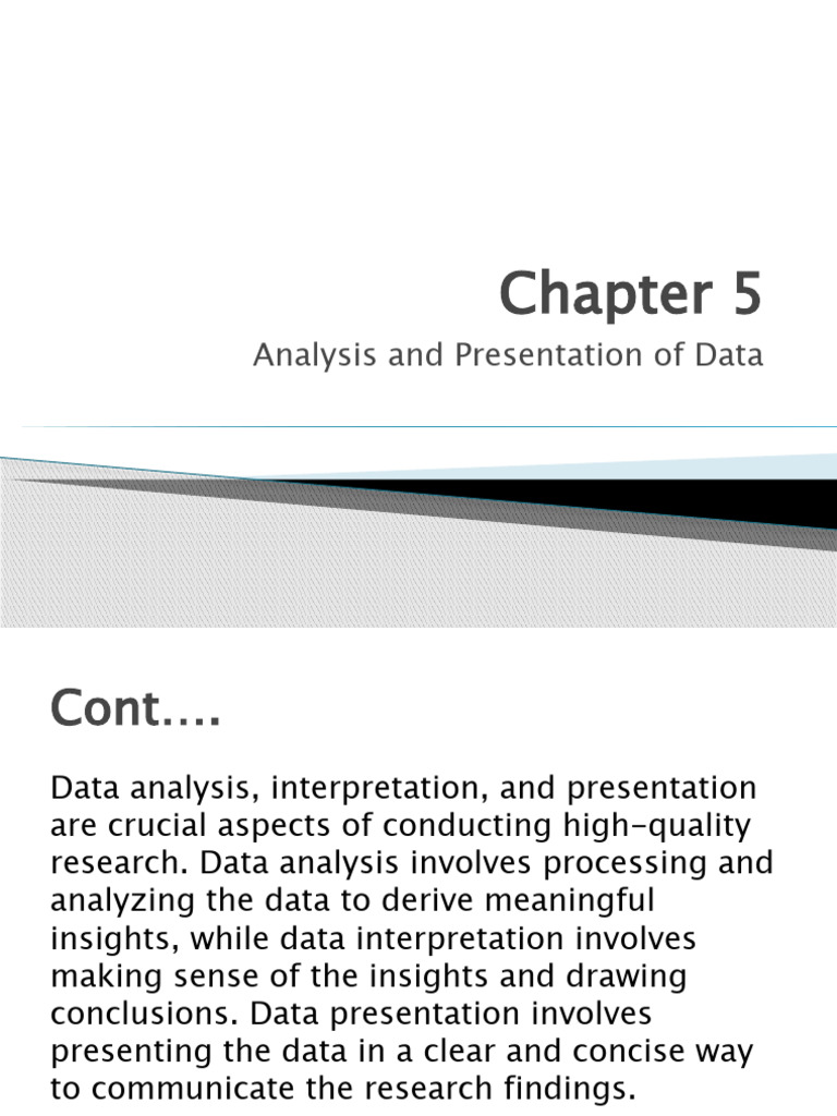 Chapter 5 Data Analysis and PR | PDF | Statistics | Data Analysis