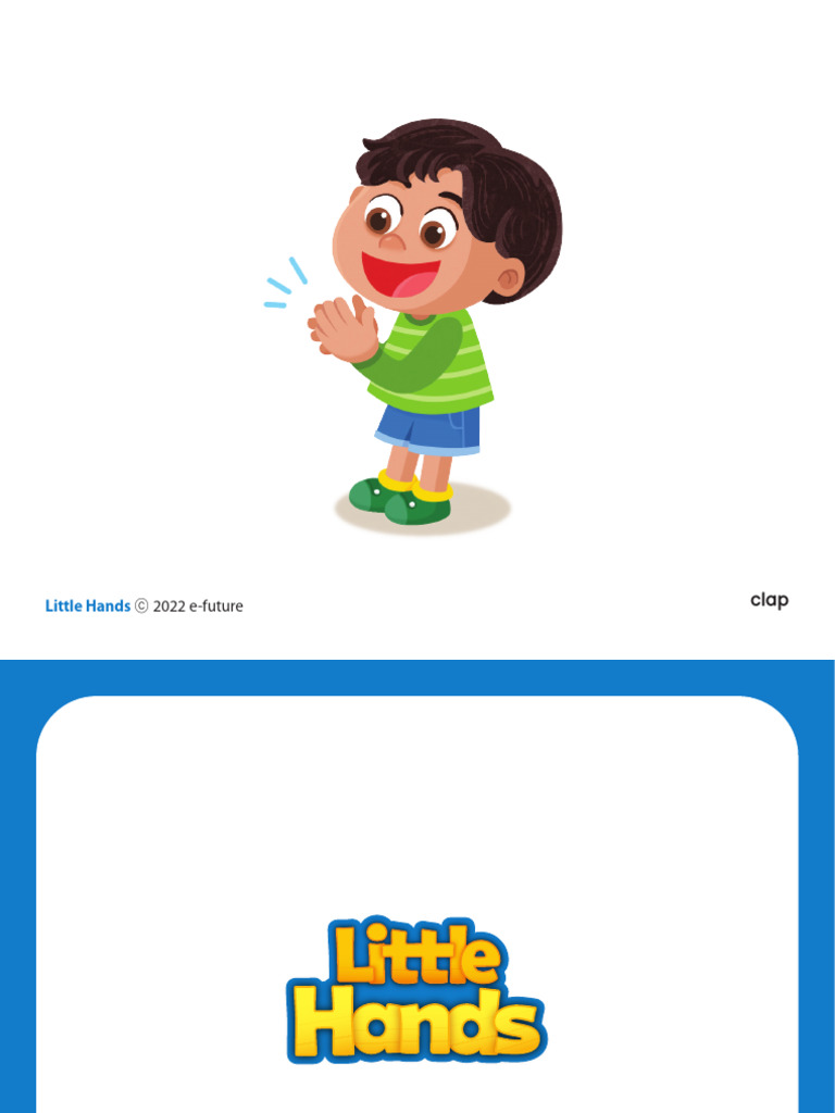 Little Hands Flashcards Actions | PDF