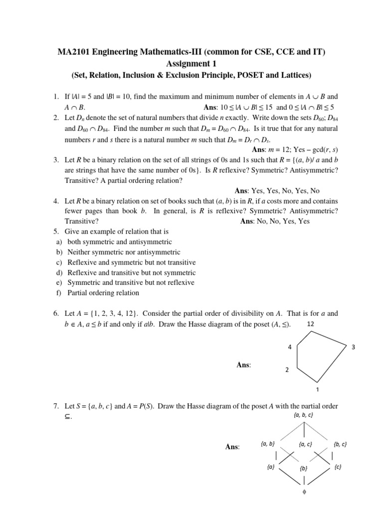 Assignment 1-PoR Lattices Updated | PDF | Abstract Algebra | Mathematical Concepts