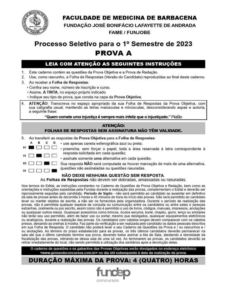 FAME 2022.2 Prova A 1 | PDF | Erosão | Assunto (gramática)