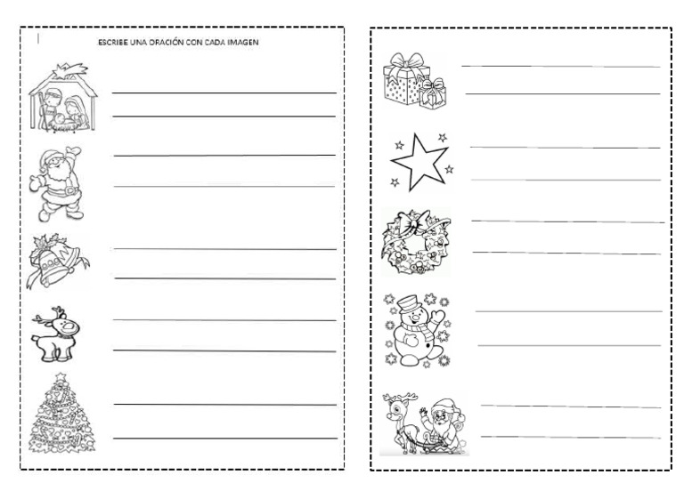 Ficha Forma Oraciones de Navidad (Diciembre 2023) | PDF