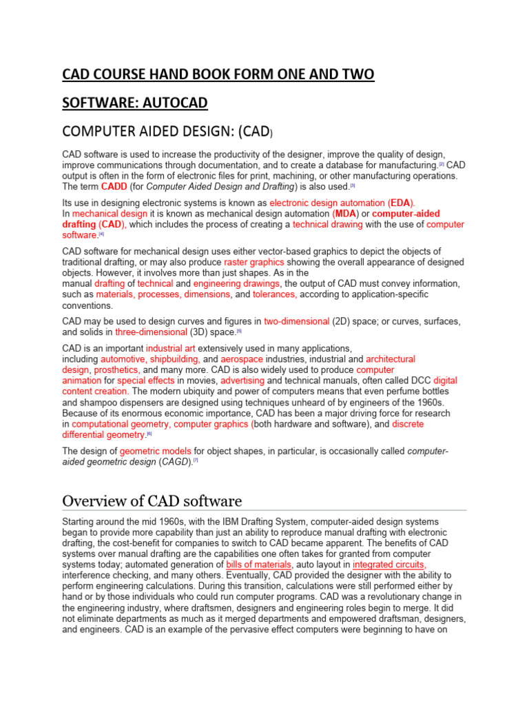 Autocad Form One and Two | Download Free PDF | Computer Aided Design | Computing