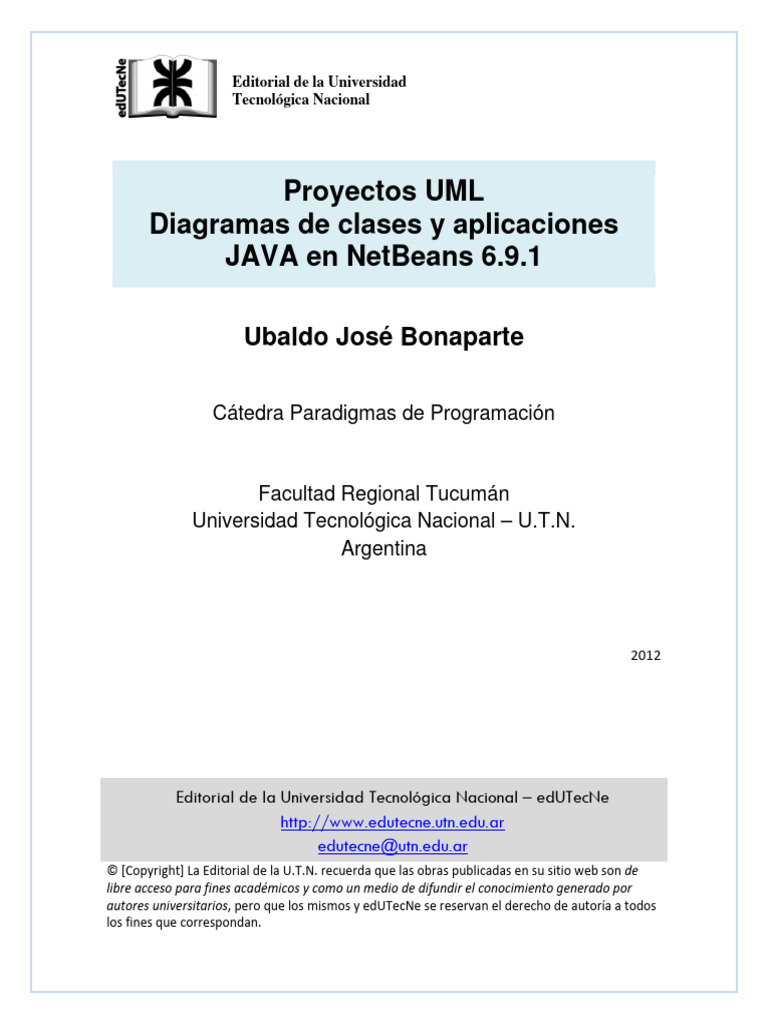 M1 L3 Lectura Recomendada - Diagramas de Clases y Aplicaciones JAVA | PDF | Lenguaje de modelado ...