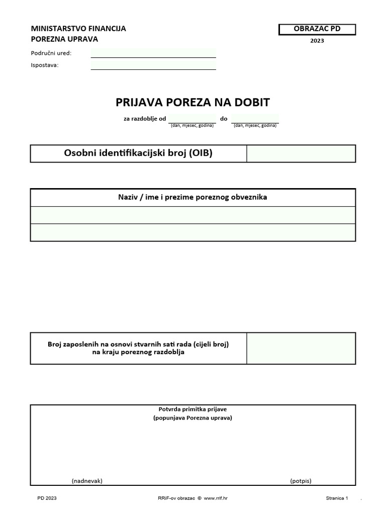 Obrazac-PD2023-RRiF-v3 | PDF