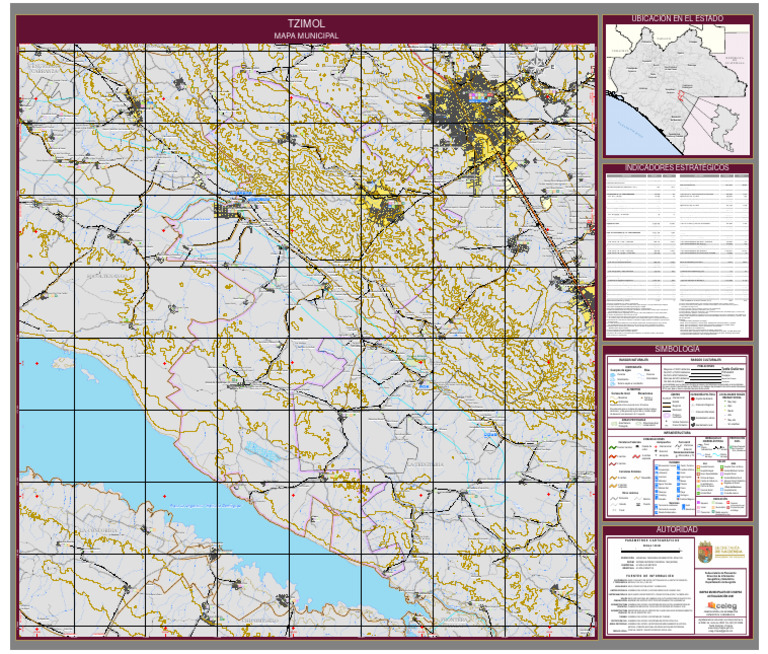 Mapa Municipal de Tzimol | PDF
