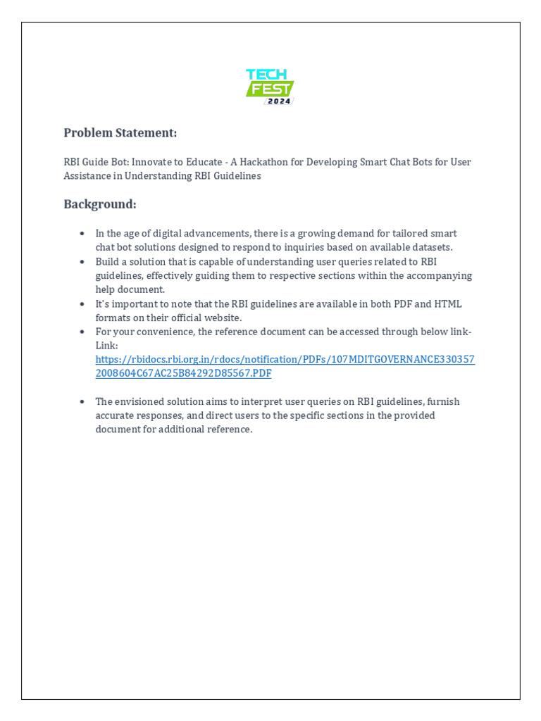 Hackathon TechFest 2024 | PDF | Usability | User Interface