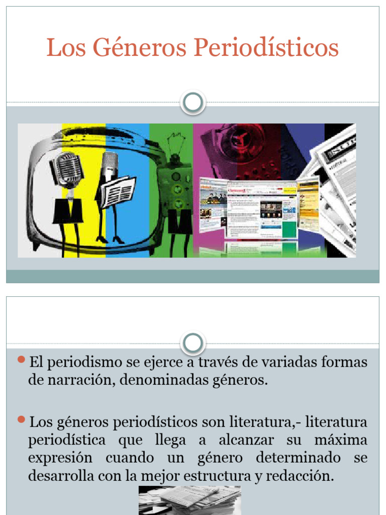 Los Géneros Periodísticos Mejorado | PDF | Periodismo
