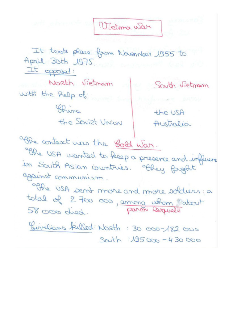 Vietnam War Lesson | PDF